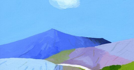 Mountain skyline de Hiroyuki Izutsu - Reproduction d'art haut de gamme
