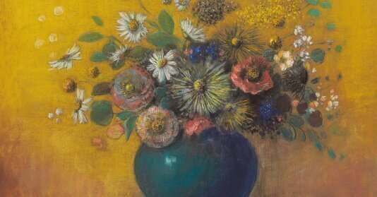 Bouquet de Fleurs de Odilon Redon - Reproduction d'art haut de gamme
