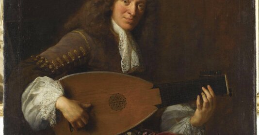 Charles Mouton, luthiste (1626-1710) de Jean-François de Troy ...