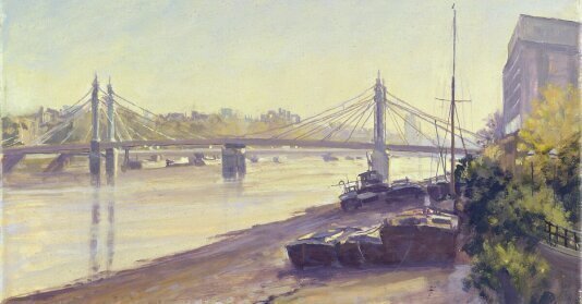 Albert Bridge de Julian Barrow - Reproduction tableau