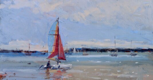 Catamaran de Christopher Glanville - Reproduction tableau