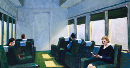 Chair Car de Edward Hopper - Reproduction tableau