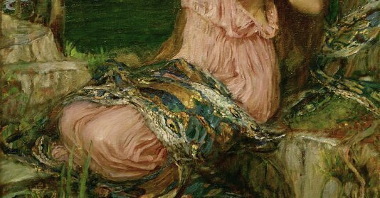 Lamia de John William Waterhouse - Reproduction tableau