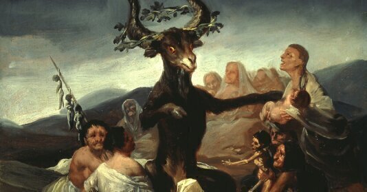 Le sabbat des sorcières de Francisco de Goya - Reproduction tableau