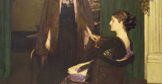 Miss MacLaren and Mrs Oliver de John Lavery - Reproduction d'art haut ...