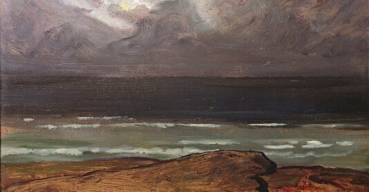 Tempête en mer de Charles Cottet - Reproduction tableau