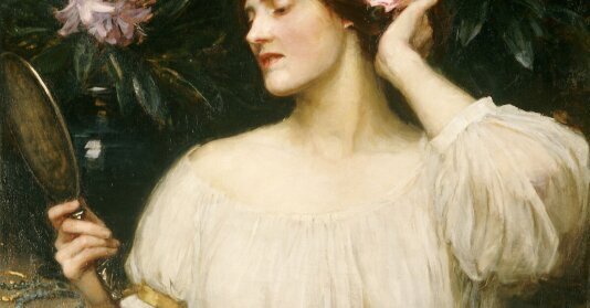 Vanity de John William Waterhouse - Reproduction tableau