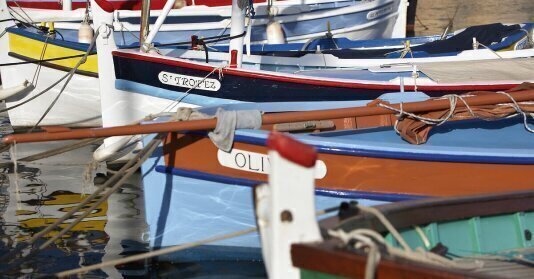 Bateaux de pêche traditionnel, Saint-Tropez de Richard Taylor ...