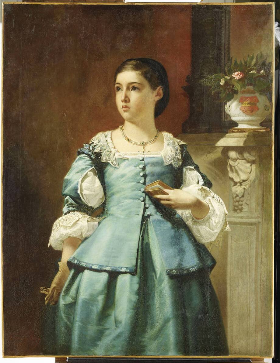 Portrait de Diane de Gobineau de Germann-August von Bohn - Reproduction ...